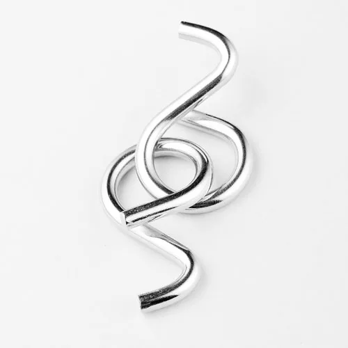 6pcs/set Metal Puzzle Iq Wire Brain Teaser Game Metal Wire Puzzle For ...