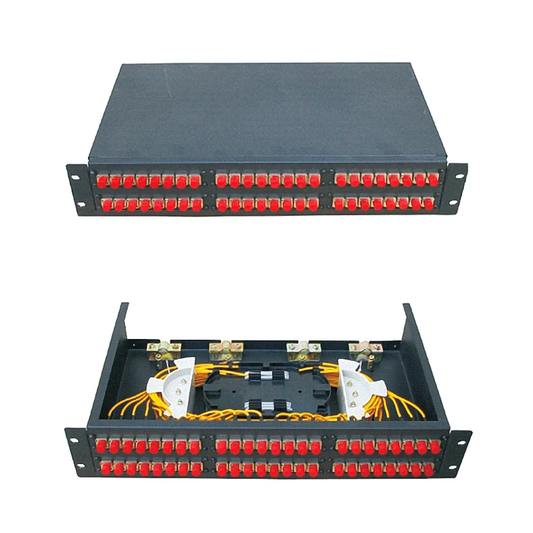 Ftth Rack Mounted Terminal Box Fiber Optical Rack Mounted Patch Panel ...