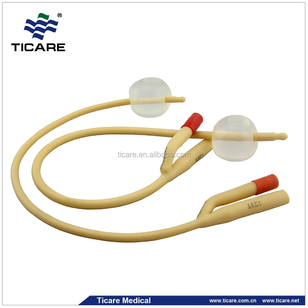Medical 2-way Latex Silicone Foley Catheter For Hospital - Buy Medical ...