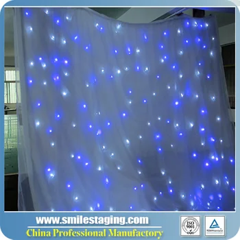 Backdrop /decorative Light Led Star Cloth,Led Curtain White Wedding ...