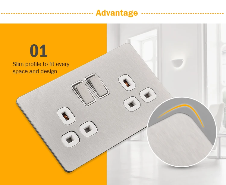 3 Gang 10a 250v Wall Electrical Small Light Switch - Buy Electrical ...