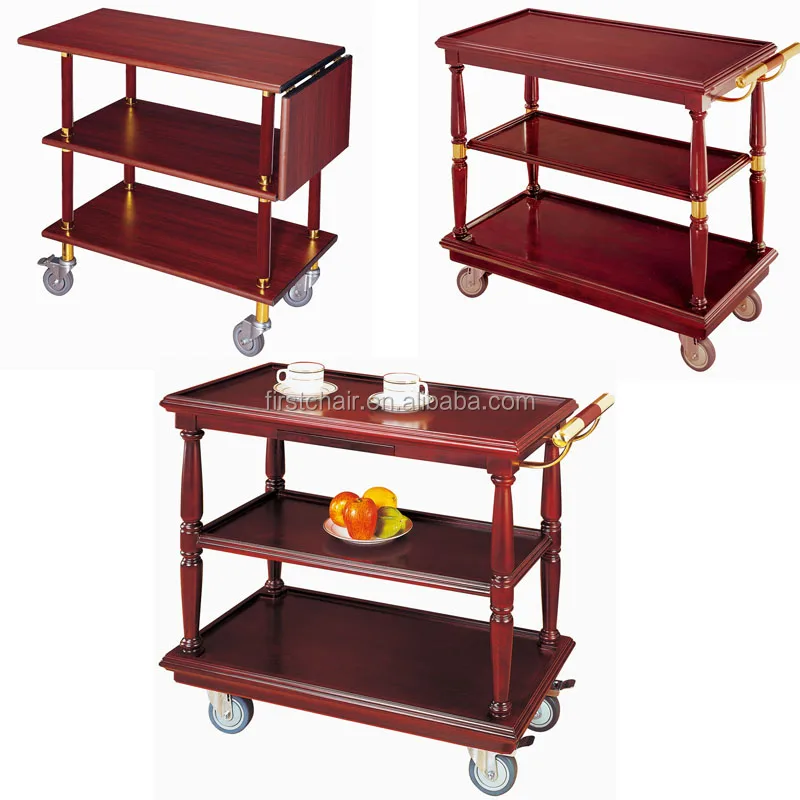 3 Shelves Restaurant Wine Service Trolley - Buy Wooden Service Trolley ...