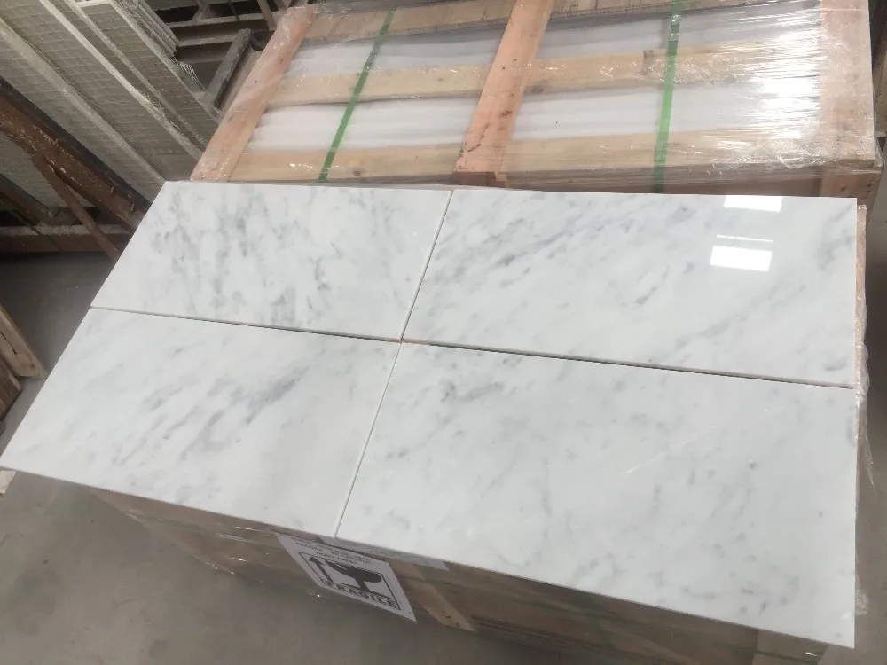 Customized Natural Italian Stone Slabs - Bianco Carrara