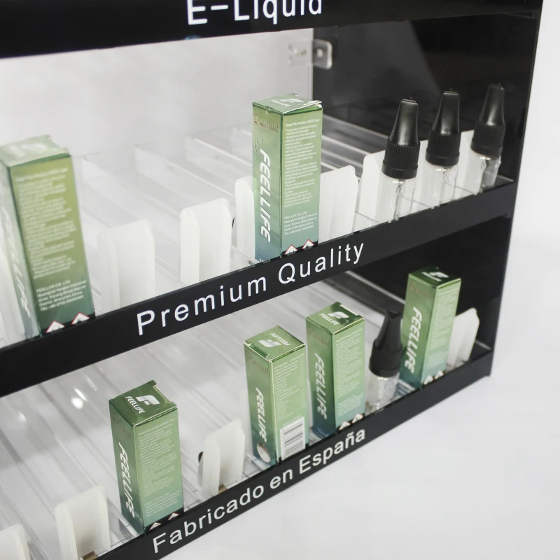 Factory Plastic Custom Plexiglass 3 Shelf Spring Loaded Display Rack ...