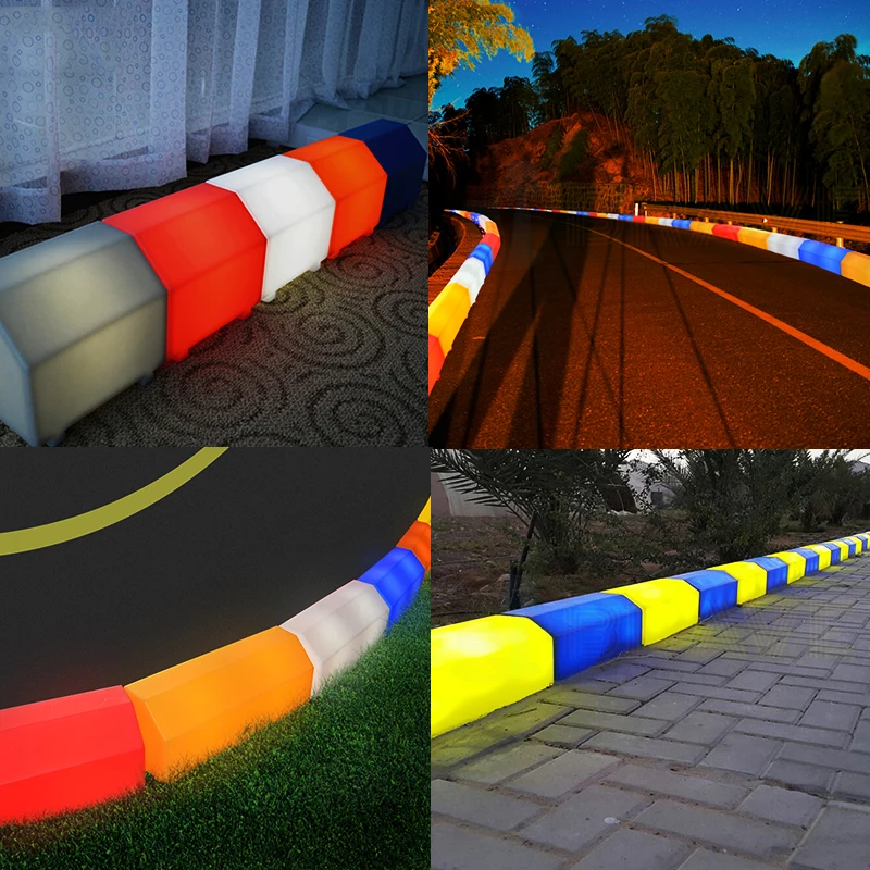 Custom LED Curb Stones for Outdoor Use - Durable, IP67 Rated, 16 Colors ...