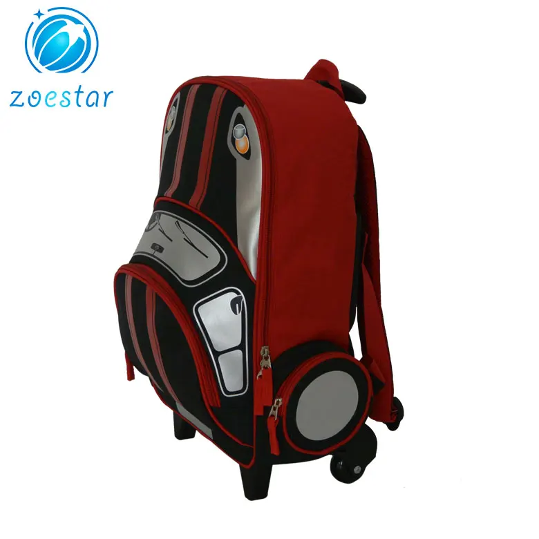 Kids Carry On Car Shape Luggage Backpack Bag Children Travel School ...