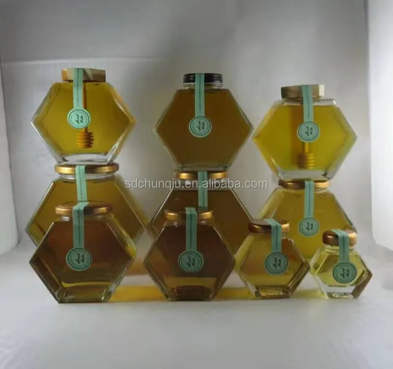 35ml 50g Small Hexagon Shape Honey Jar With Metal Or White Cap ...