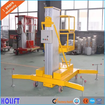 5m Portable Single Personal Lifter Aluminum Ladder Man Lift Aluminum ...