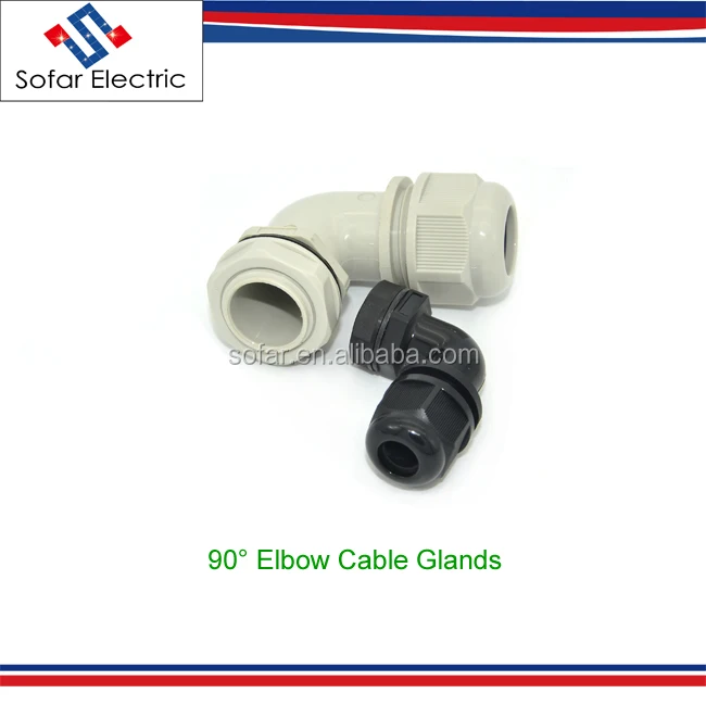 90 Degree Elbow Nylon Cable Gland - Buy Elbow Cable Gland,Nylon Cable ...