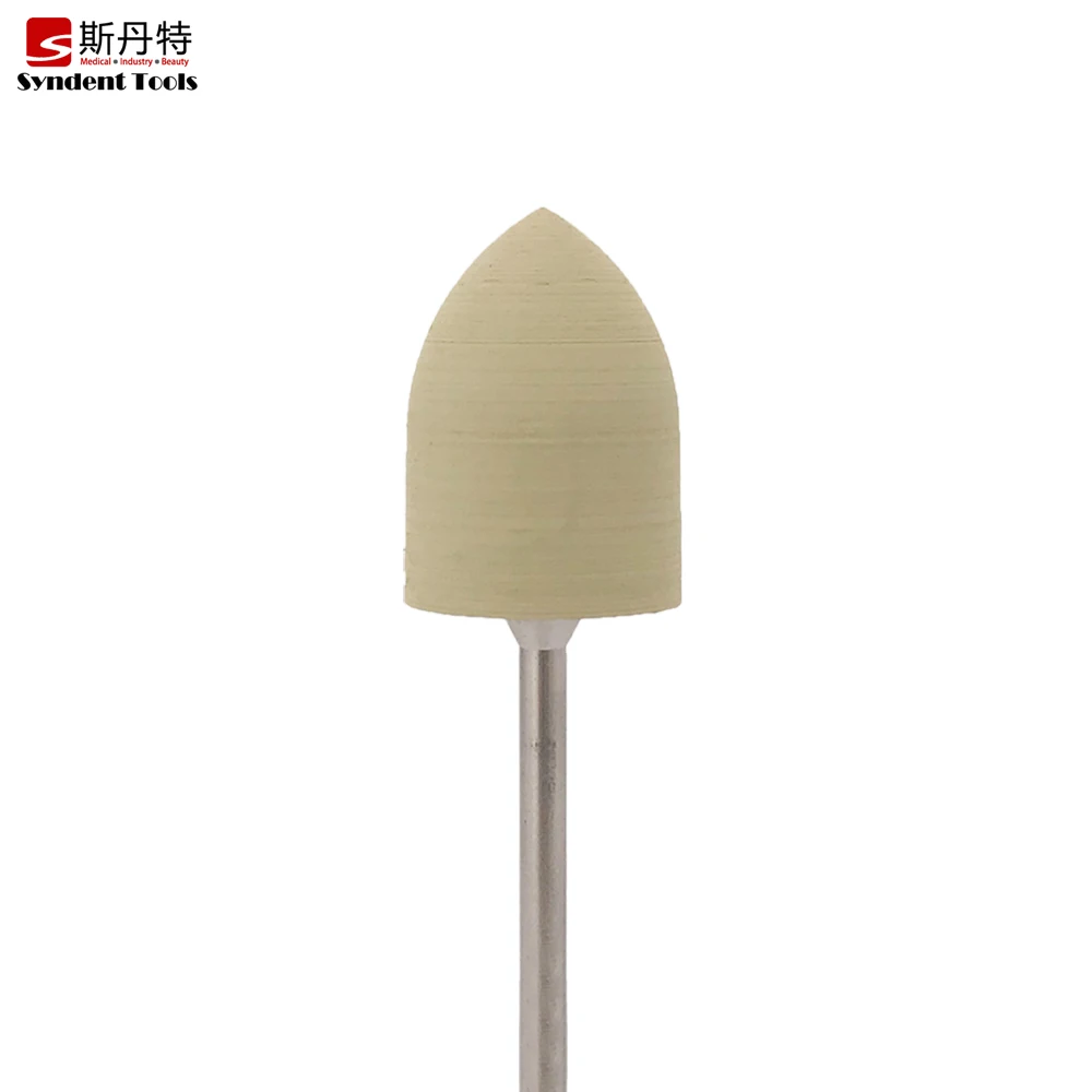 Cylindrical Point Head Dental Lab Polisher - Silicone Rubber for Acrylics