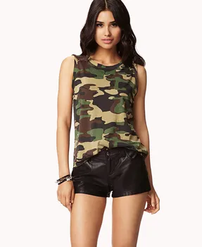 Women Camo Tank Tops Sleeveless T Shirt - Buy Camo Tank Tops,Camo Tank ...