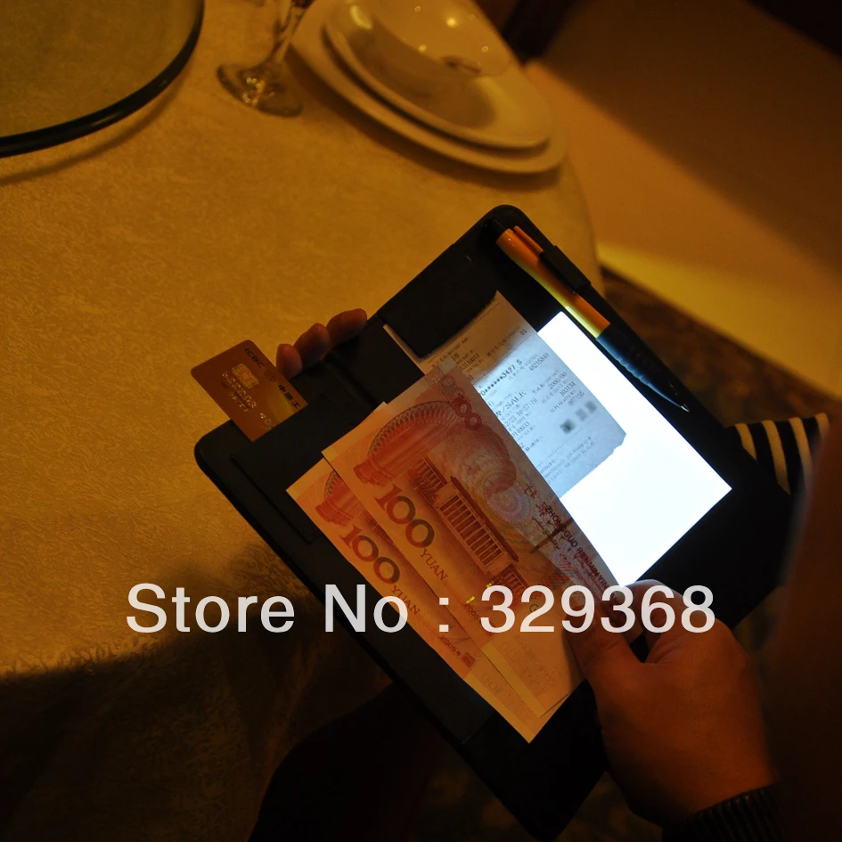 3 Pages Illuminated LED Menu Card - Perfect for Wine & Drinks