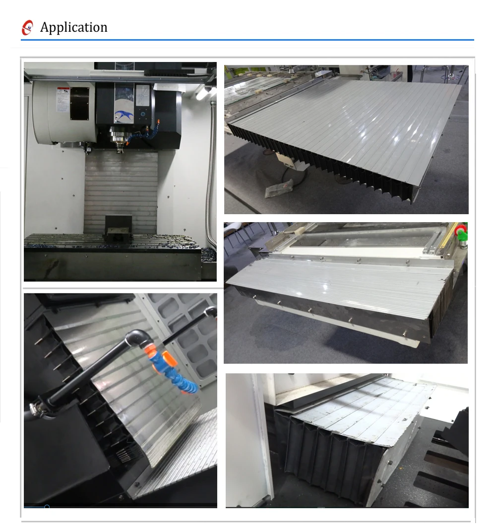 Flexible Fabric Protective CNC Machine Telescopic Covers