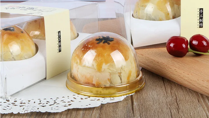 Plastic Single Donut Food Container with Lid - Customizable