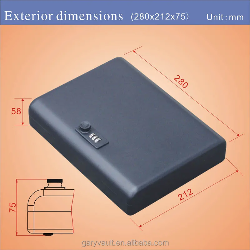 Wholesale - Mc500 Micro Safe Combination Small Car Gun Gun Portable ...