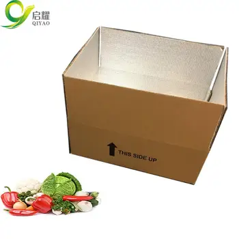 Aluminum Foil Lined Thermal Shipping Box Vaccine Paper Box For Meat ...