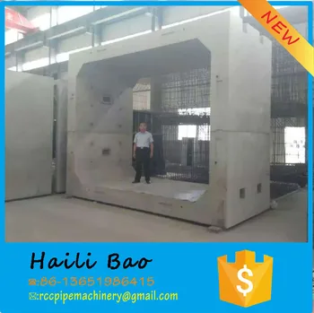 Precast Drain Pipe Utility Duct Box Culvert Concrete Mould Making ...
