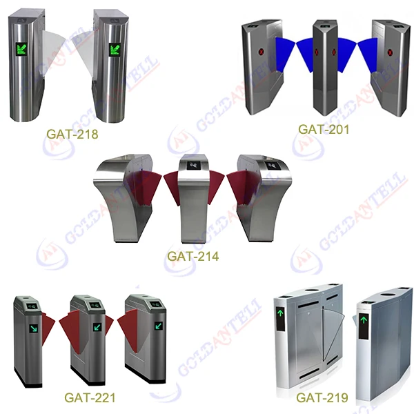 Goldantell Barcode Ticketing Barrier Flap System for Easy Integration