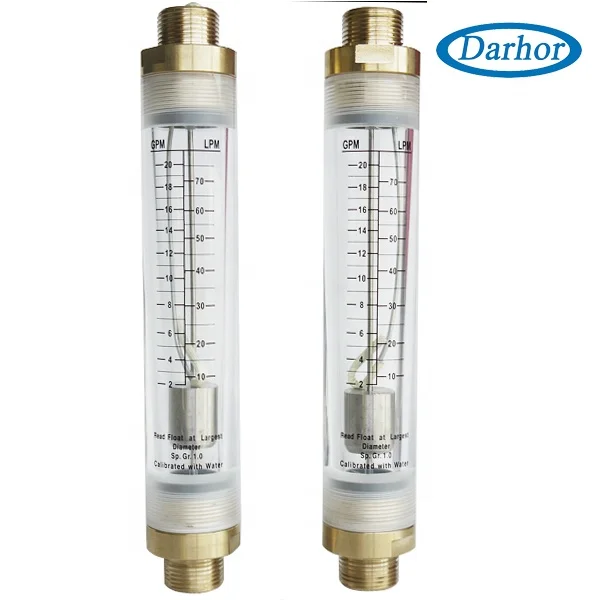 Darhor DFG Series Acrylic Inline Flow Meter - 1 Year Warranty