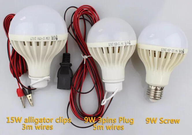 3 Watt Low Voltage Dc12v Globe Alligator Clip Bulb Light With 1 Meter ...