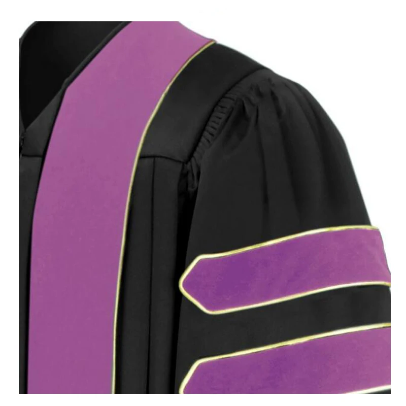 Custom Cambridge University Gown - Black Graduation Gown
