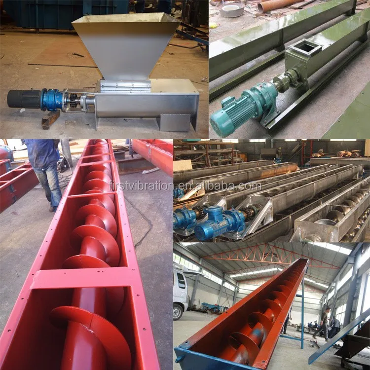 U Trough Screw Conveyor With Water Cooling System - Buy U Trough Screw ...