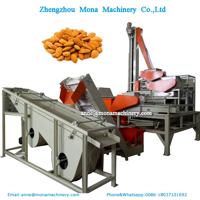 Three Grades Automatic Hazelnut Almond Shelling Machine/almond Nut ...