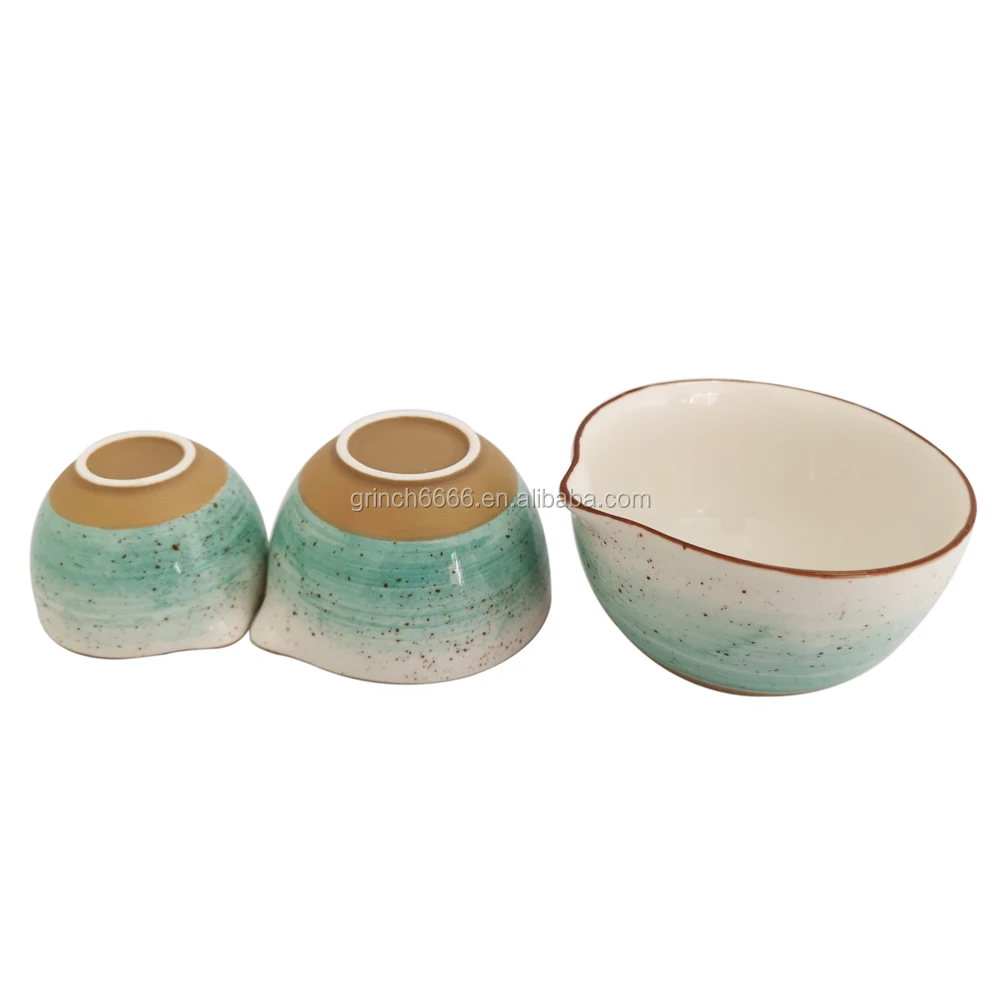 Ceramic Nesting Measuring Cups Set - Sustainable & Customizable