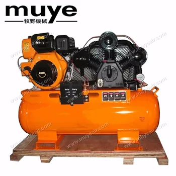 Diesel Pistons Air Compressor With 100 Gallon Air Compressor Tank For ...
