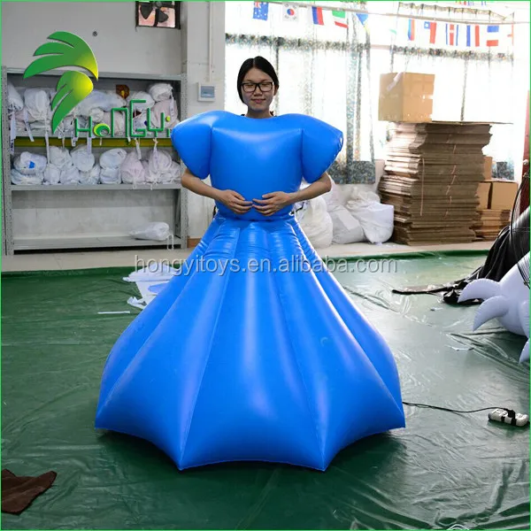 Make In Hongyi Inflatable Blue Dress For Performance - Buy Inflatable ...