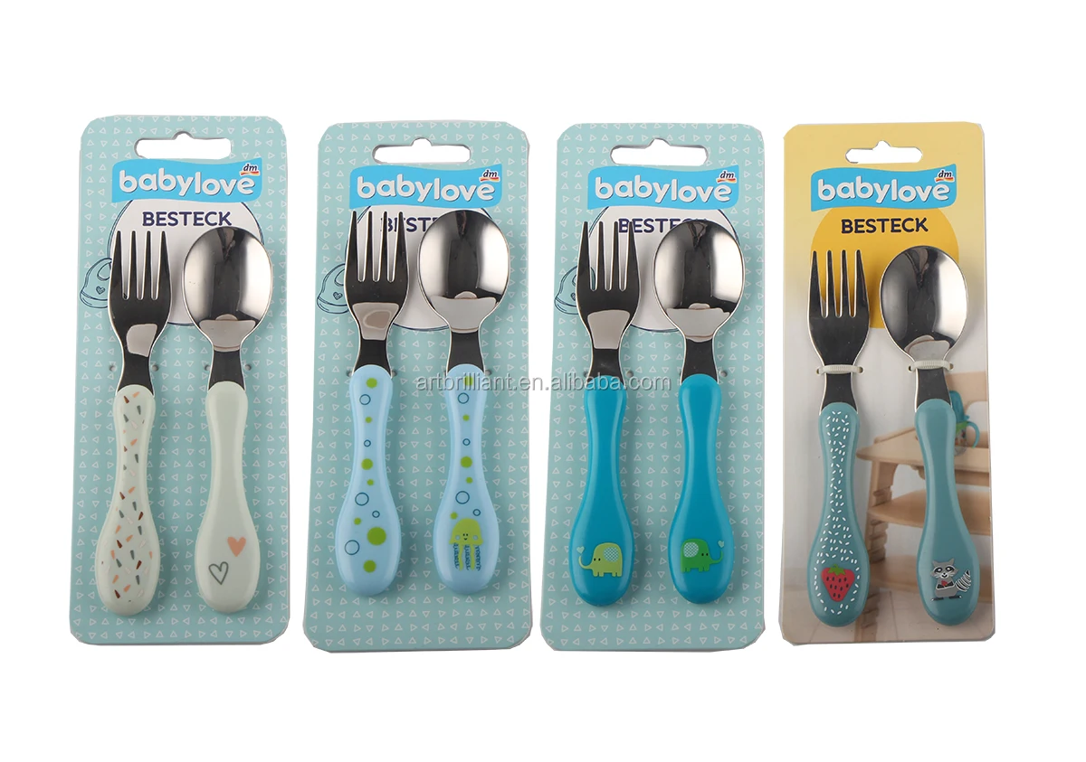 3pcs Stainless Steel Children Cutlery Set - Back to School