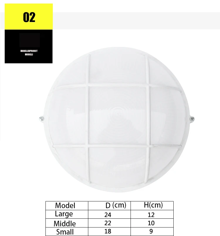 IP68 Aluminum Ceiling Waterproof Outdoor Wall Lighting Moisture-proof ...