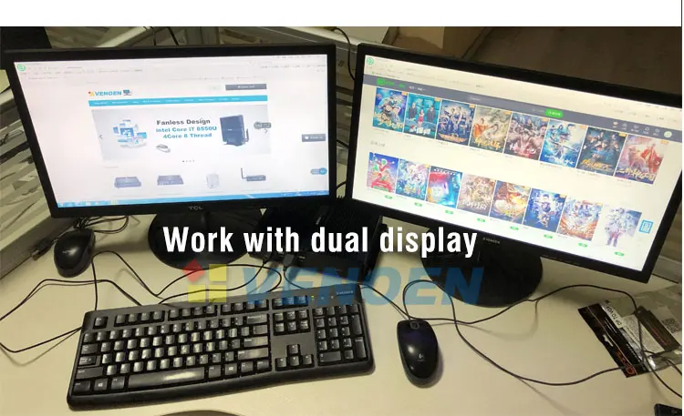 2 Intel Nuc RS485 GPIO SIMカードスロット産業用デスクトップコンピューターIntel Core i5 i7 J1900 ...