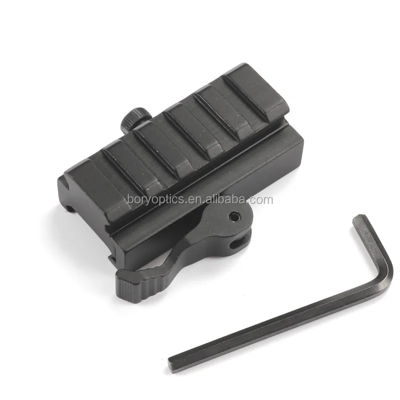 5 Slot Dual Offset Rail Riser Picatinny/weaver Rail Base Qd Quick ...