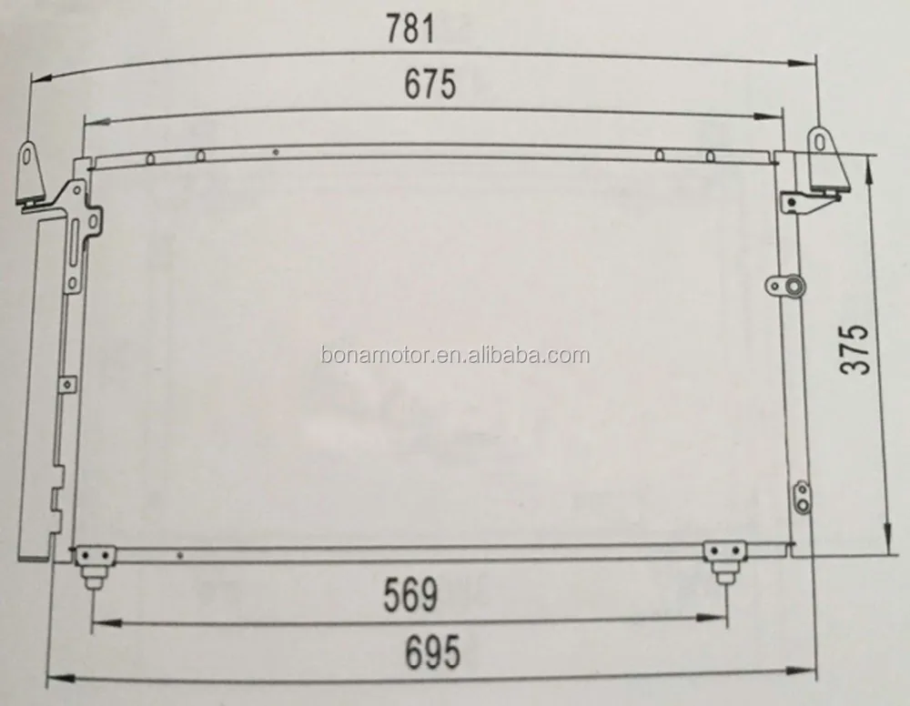 Auto Cooling Parts For Toyota 88460-0c090 A/c Condenser - Buy 88460 ...