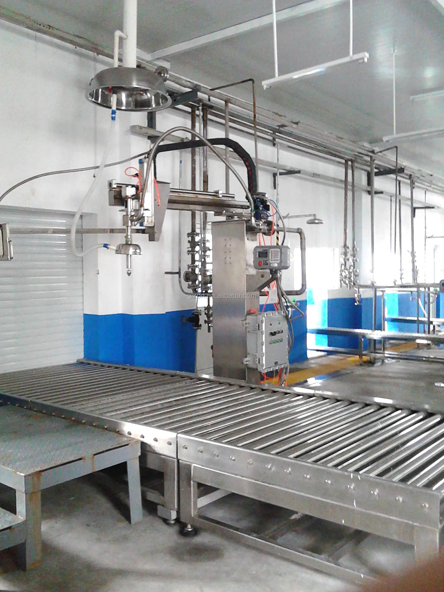 Automatic 1000L IBC Tank Filling Machine for 200L Drums - Semi ...