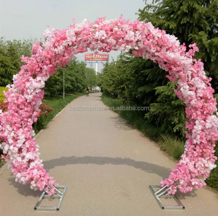 Wedding Circle Hoop Metal Flower Arch - Decorative Beauty