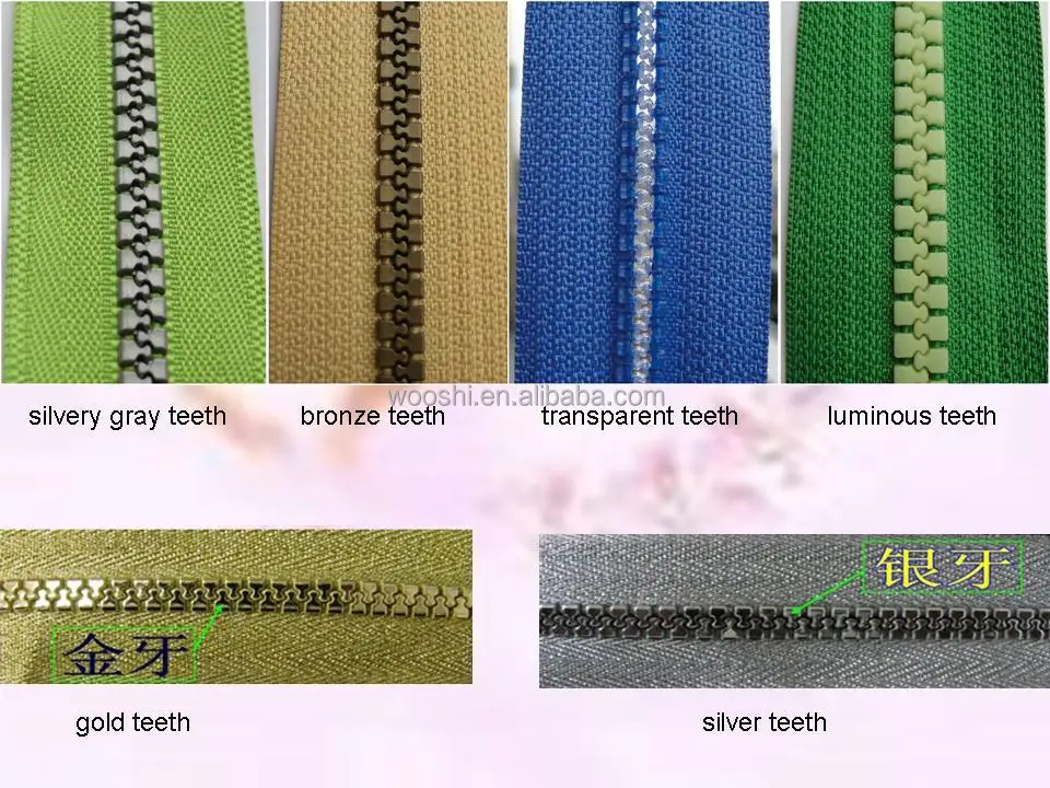 Various Colors Plastic Zip Roll 10# Big Teeth Delrin Zipper For ...