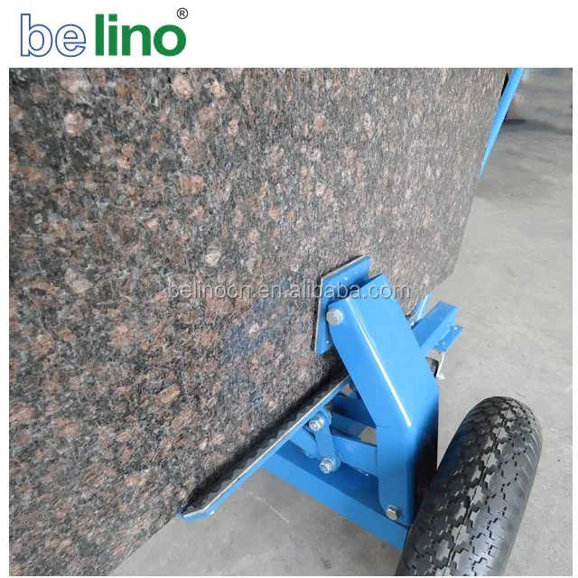 Self-locking Granite Marble Slab Moving Trolley with 3 Wheels