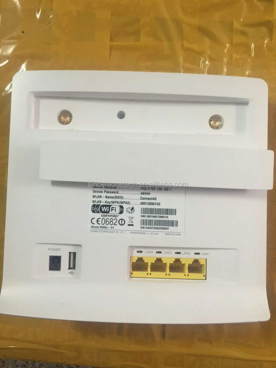 150mbps Hua Wei B593 4g Lte Cpe Industrial Wifi Router B593u-91 Support ...