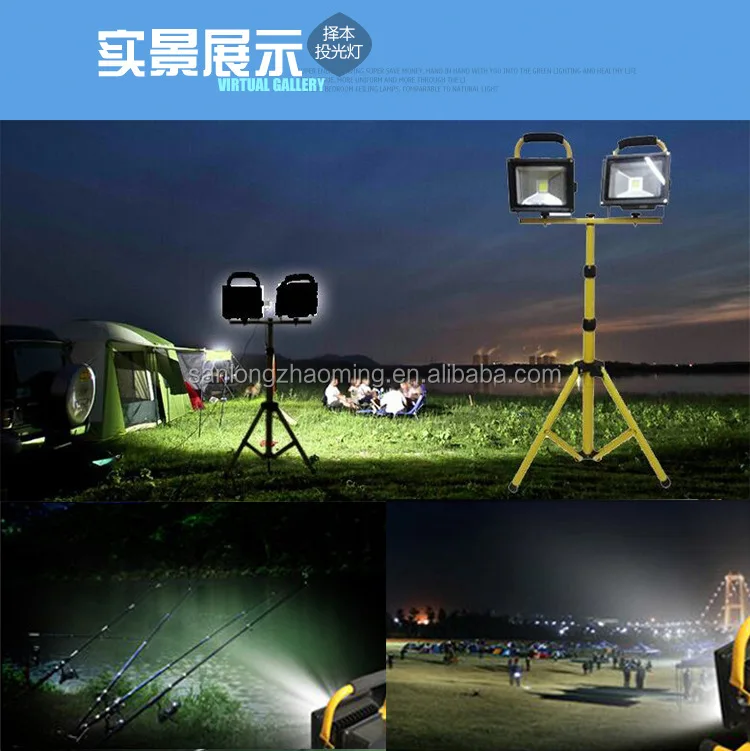 Portable Flood Lights With Stand Rechargeable Portable Led Flood Work ...