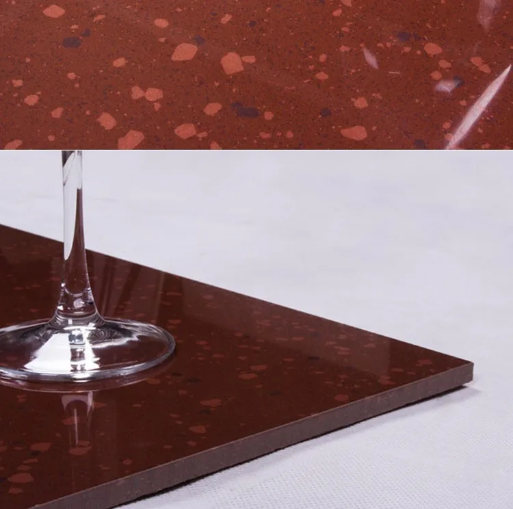 High Quality Kitchen Design Glossy Finish Burgundy Color Tiles - Buy ...