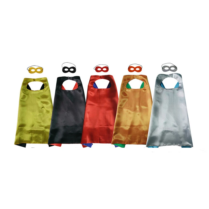 Oem Halloween Superhero Cape And Mask Kids Custom Printed Children ...