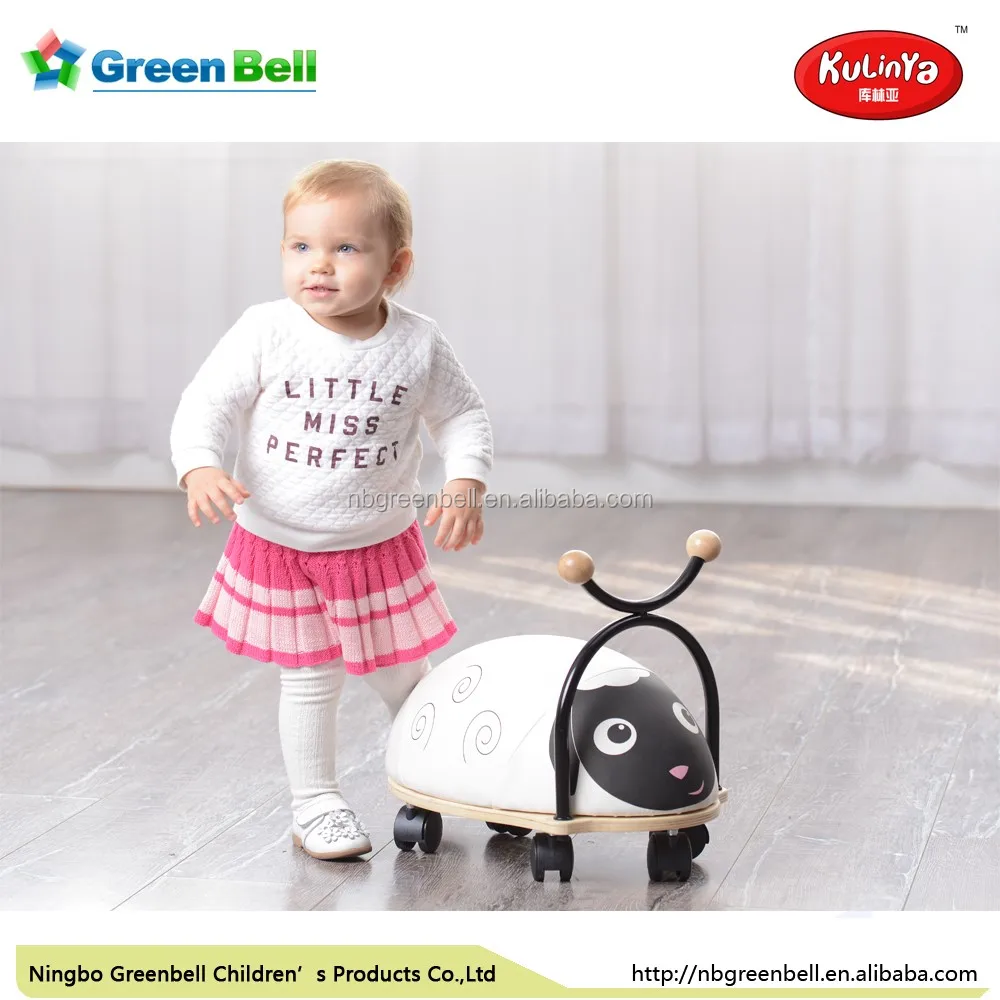 Kids Toddler Ride On Toy Ladybug Animals Car Wooden Balance Toys Ride ...