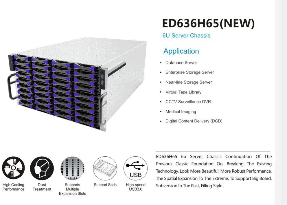 6u 36 Hdd Bays Network Storage Rack Mount Server Case - Buy 6u 36 Bays ...