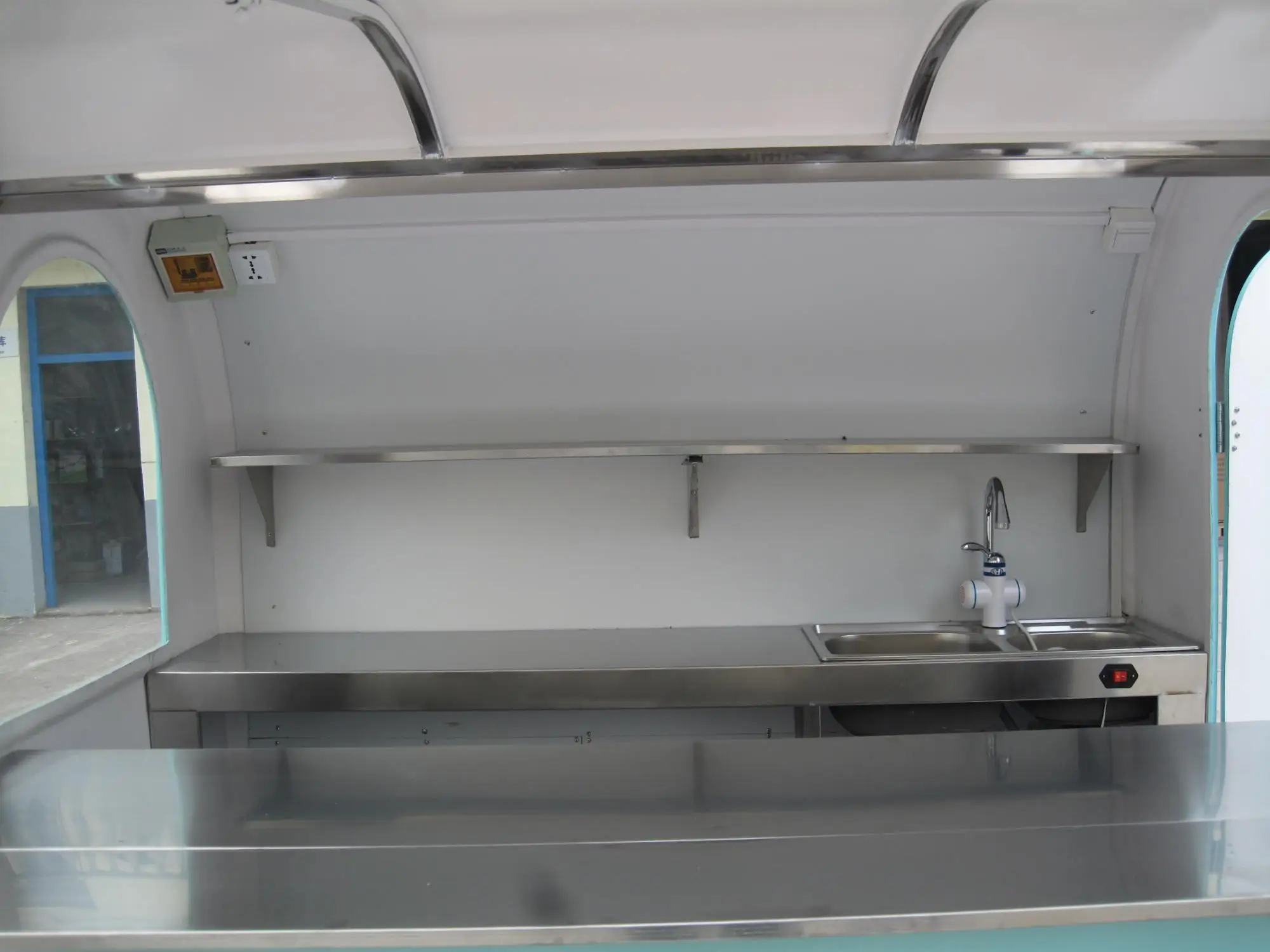 New Design American Food Cart and Outdoor Shawarma Food Cart With Food ...