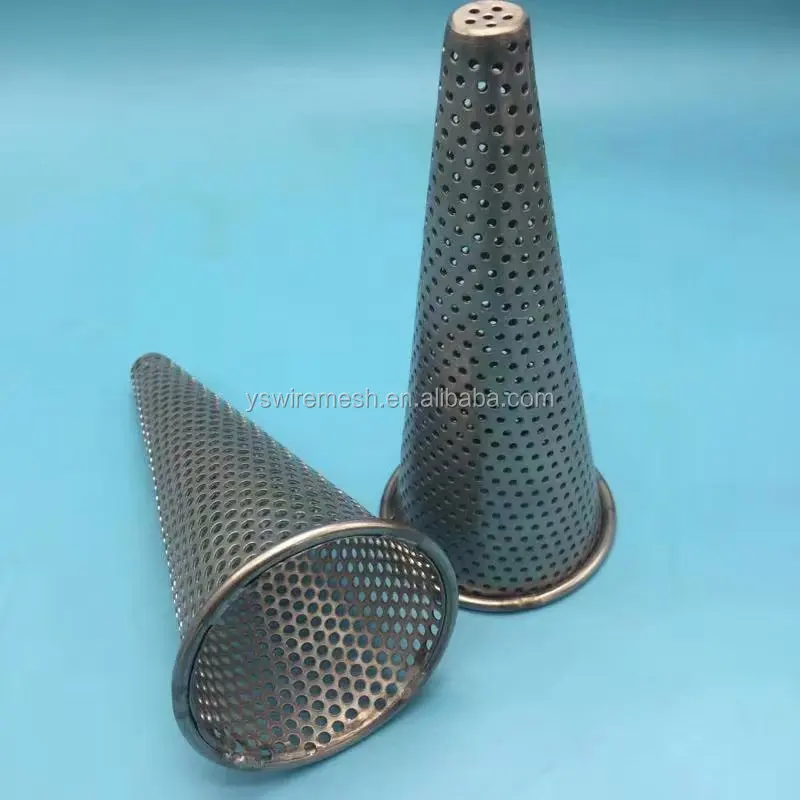 Temporary Cone Type Strainers Stainless Steel Perforated Filter With ...