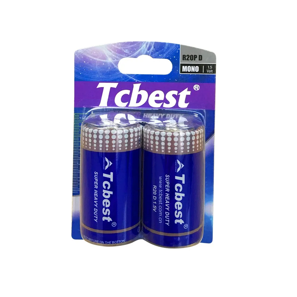 High Capacity Um 1 Battery Pvc Jacket Tudor R20 Size D 1 5v Dry Battery