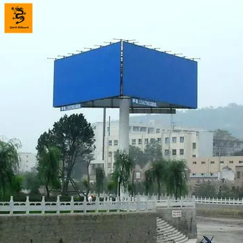 Outdoor Advertising Steel Structure Galvanized Monopole Billboard Frame ...