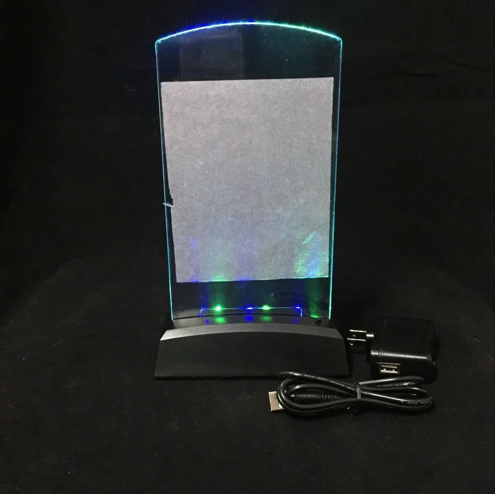 Acrylic LED Table Tent for Menu Holder - Stylish & Versatile